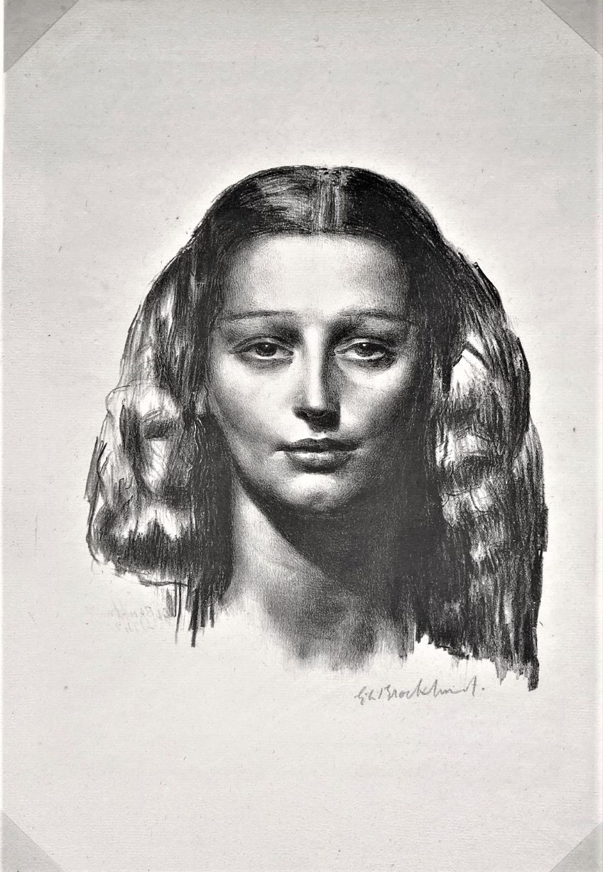 Gerald Leslie Brockhurst. Head of a Girl. Dorette Brockhurst.