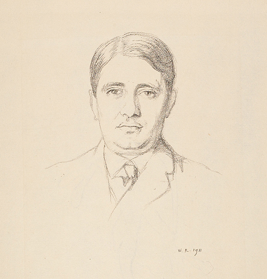 Sir William Rothenstein, R.E., R.A. Portrait of Arthur B. Spingarn.